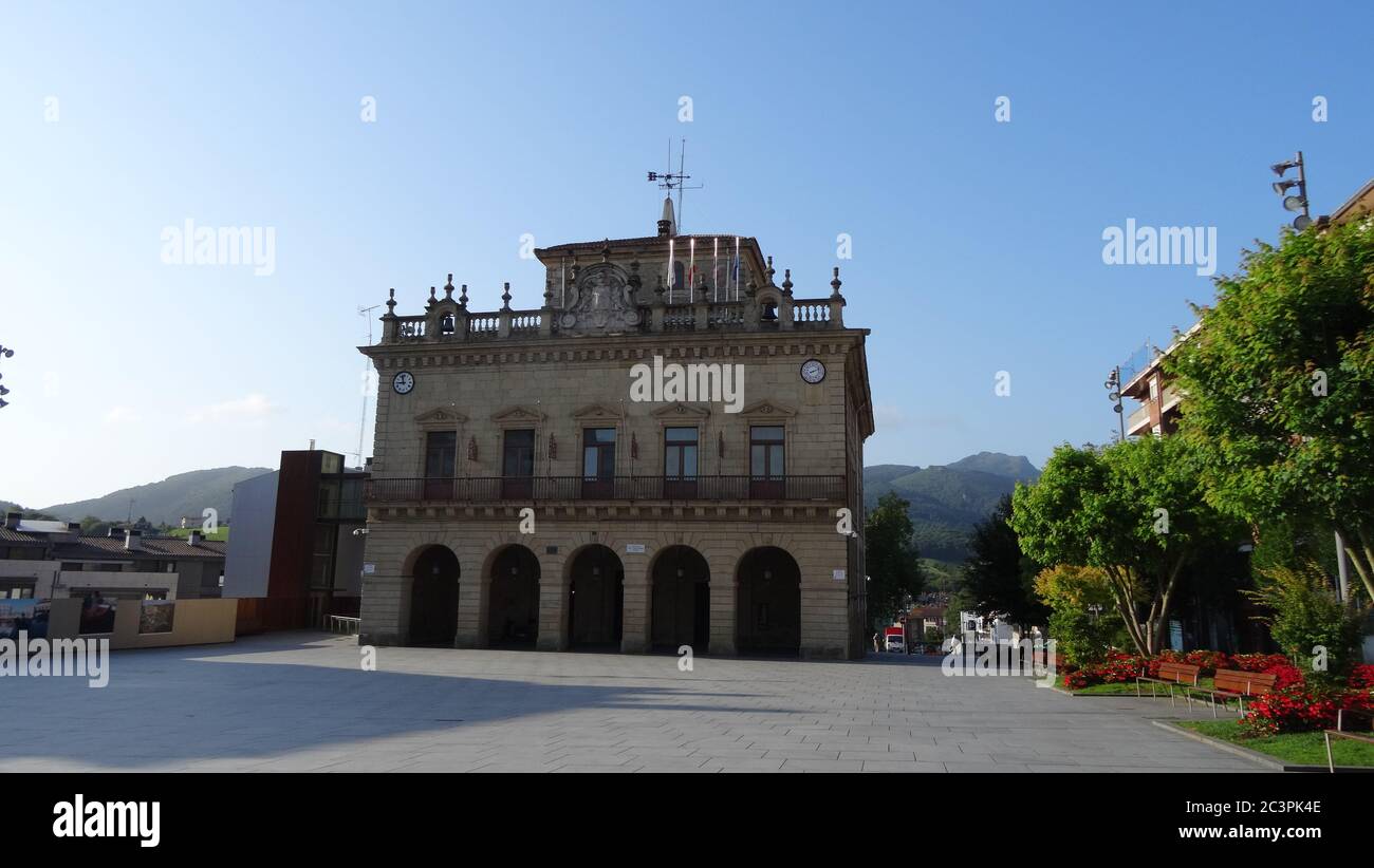 Irun is a beautiful old city in Spain. The stunning architecture of ...