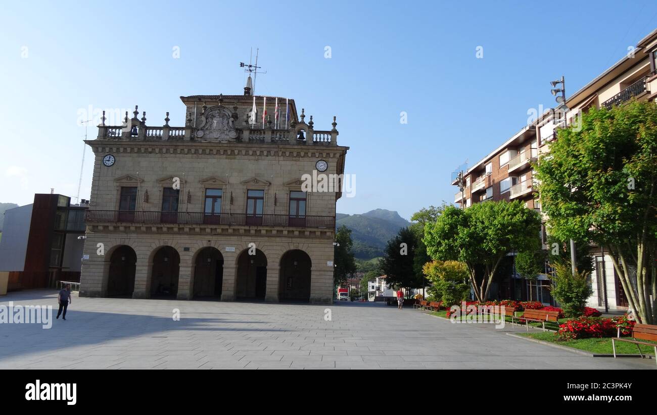 Irun is a beautiful old city in Spain. The stunning architecture of ...