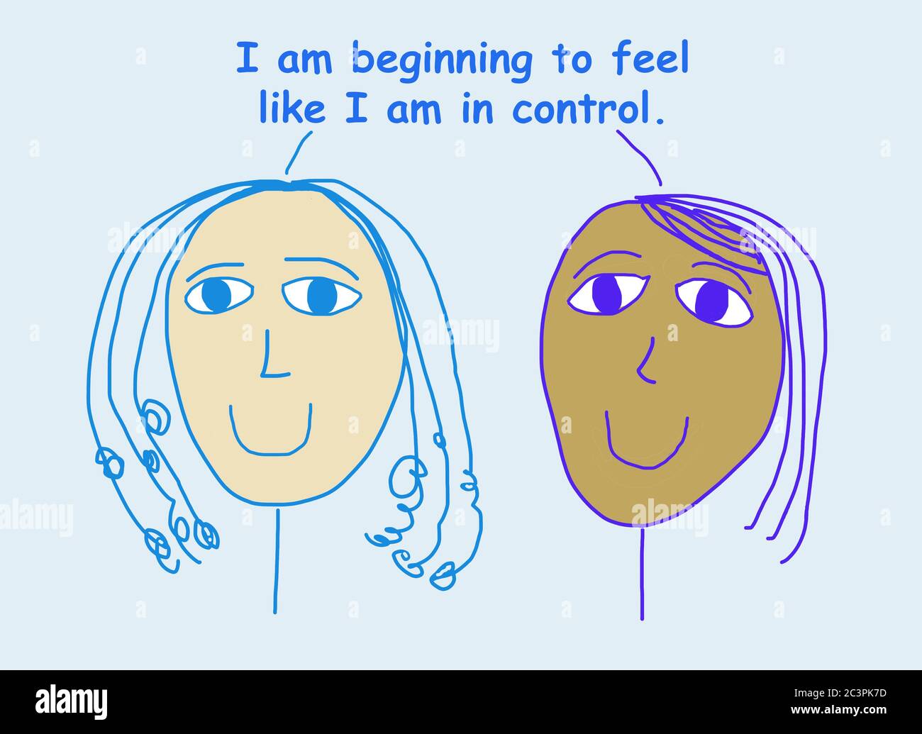Work life balance cartoon women hi-res stock photography and images - Alamy