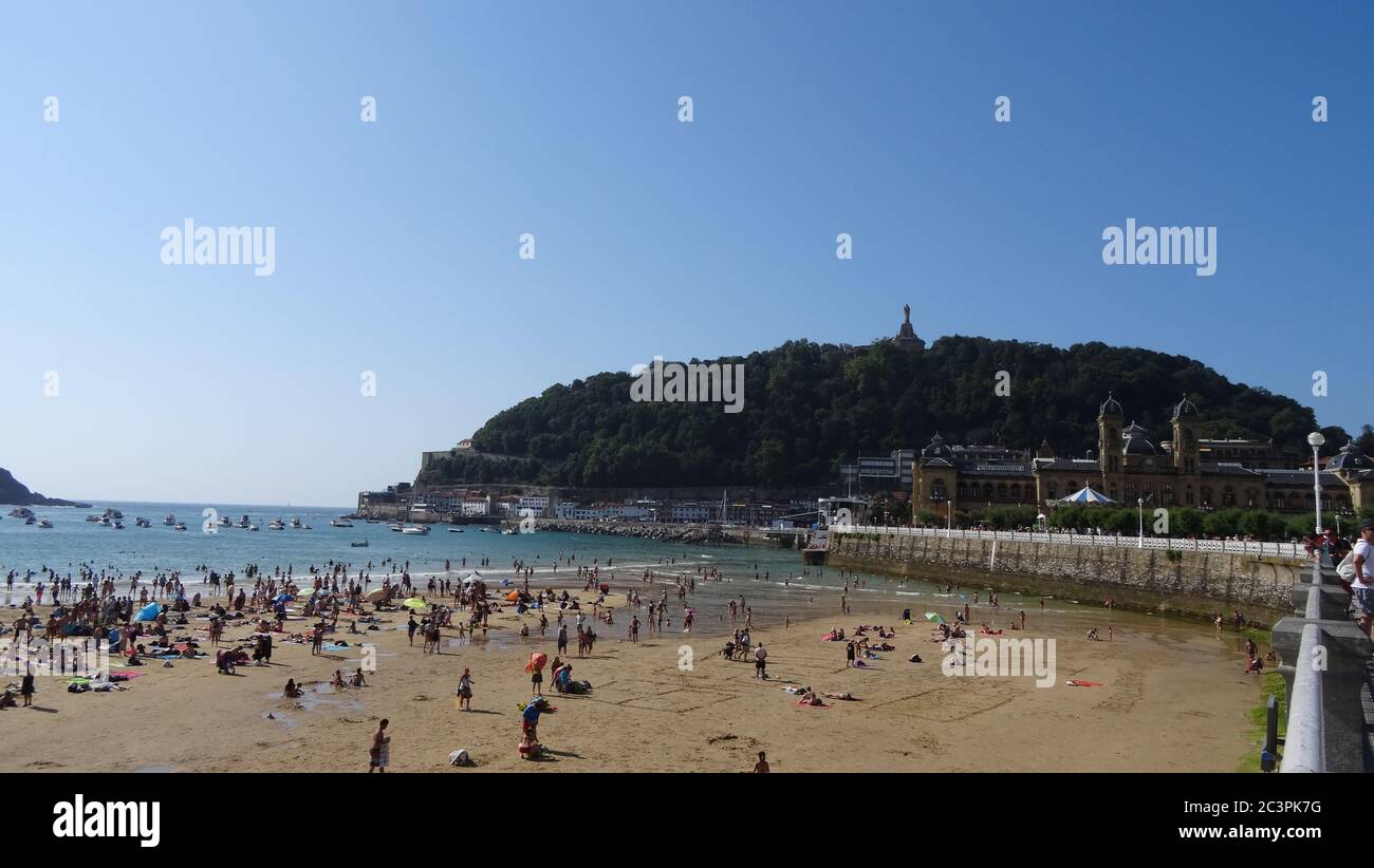 San Sebastian is a city in the Basque Country with very beautiful ...