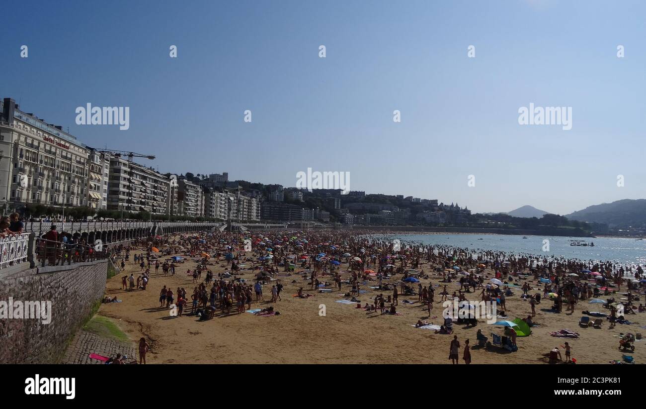 San Sebastian is a city in the Basque Country with very beautiful ...