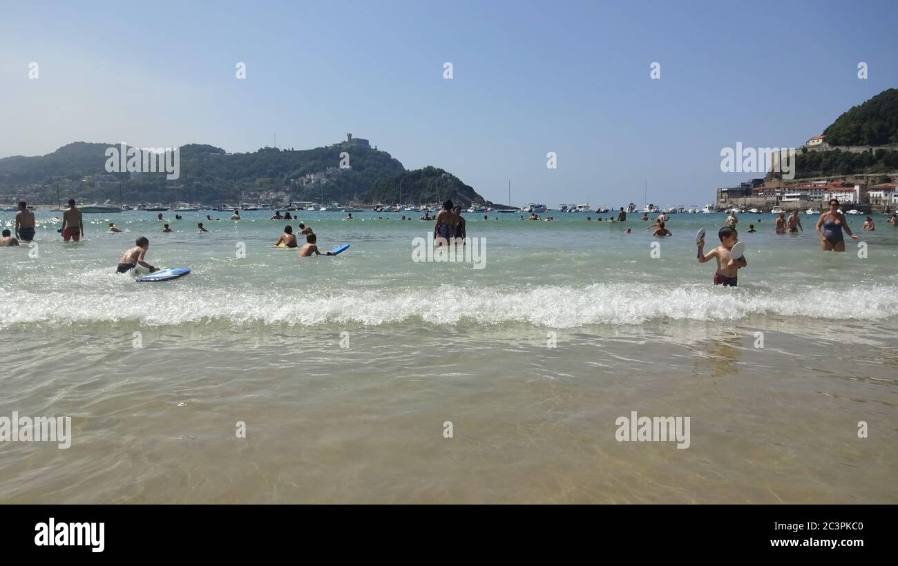 San Sebastian is a city in the Basque Country with very beautiful ...