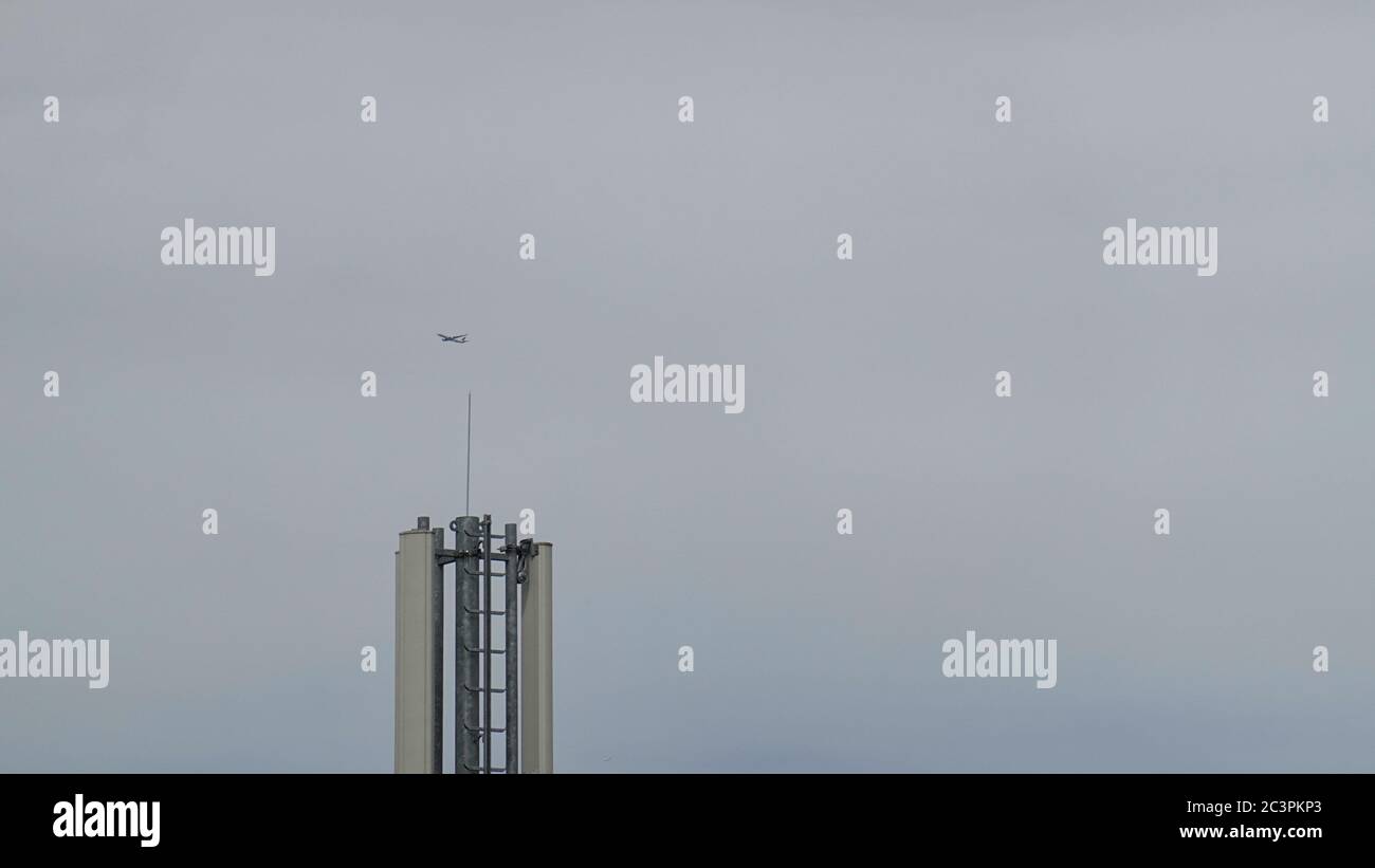 Close up mobile mast – cell site – cell tower – cellular base station ...