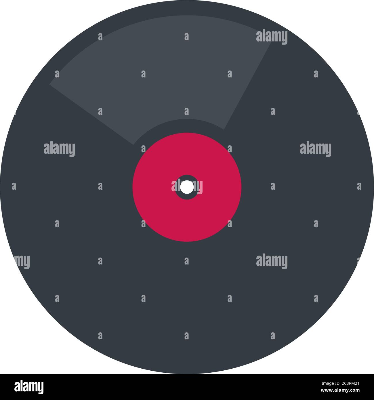 Musical vinyl plate vector icon flat isolated illustration Stock Vector ...