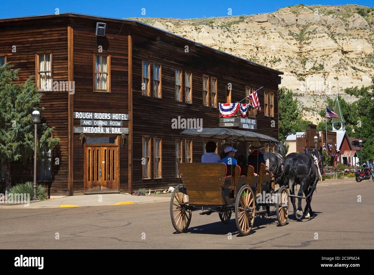 Rough Riders Hotel, Medora, North Dakota, USA Stock Photo - Alamy
