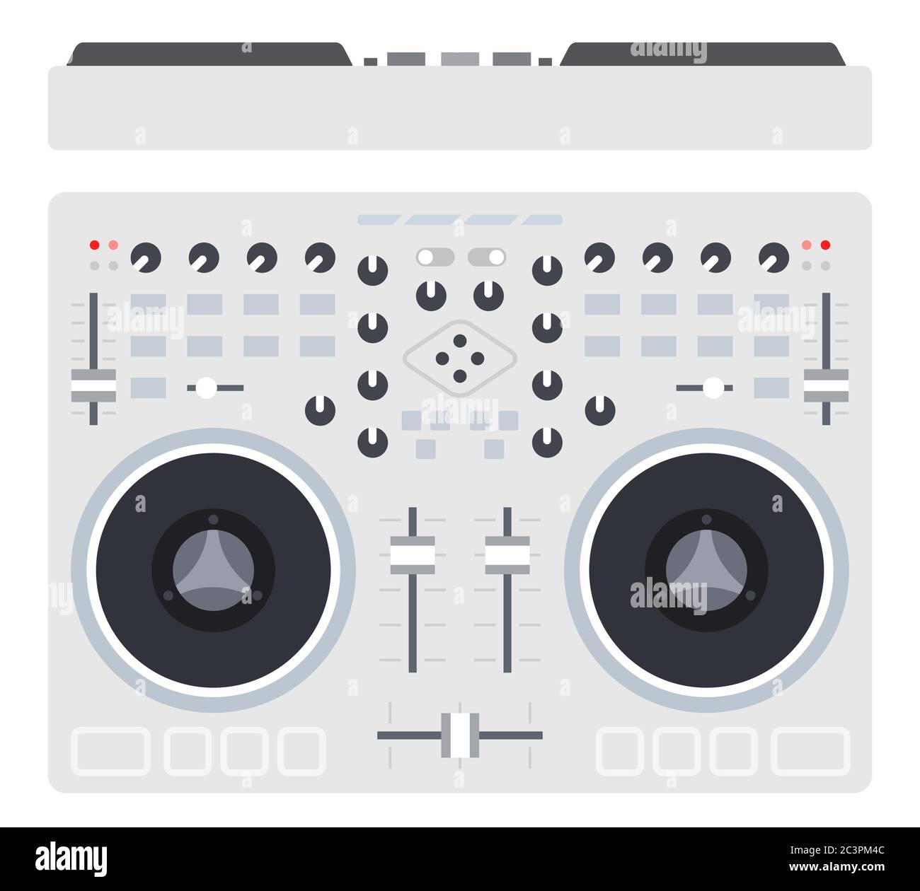 Recording studio mixing console Stock Vector Images - Alamy