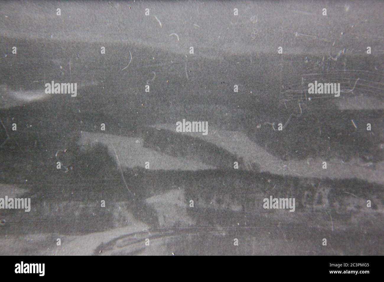 Fine 70s vintage black and white extreme aerial photography of ...