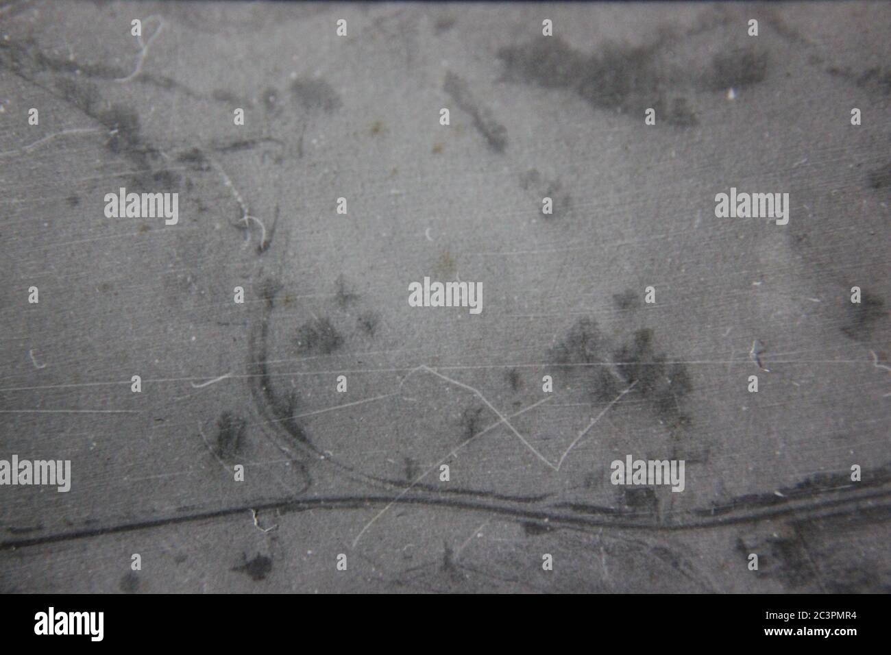 Fine 70s vintage black and white extreme aerial photography of ...