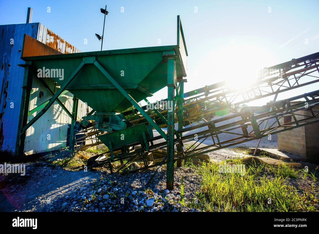 Industrial Gravel Quarry and Sand Stone Refinery Stock Photo - Alamy