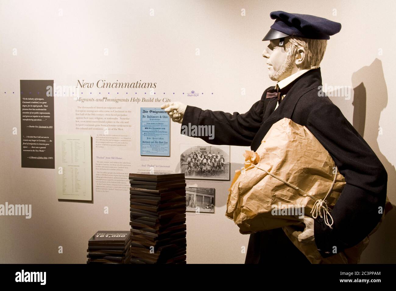 Immigration exhibit in the History Museum,Cincinnati Museum Center at ...