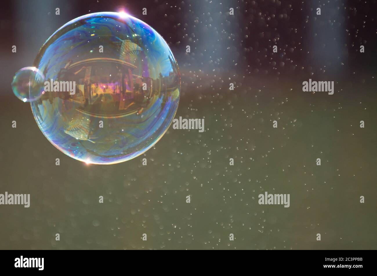 backyard bubble blowing Stock Photo - Alamy