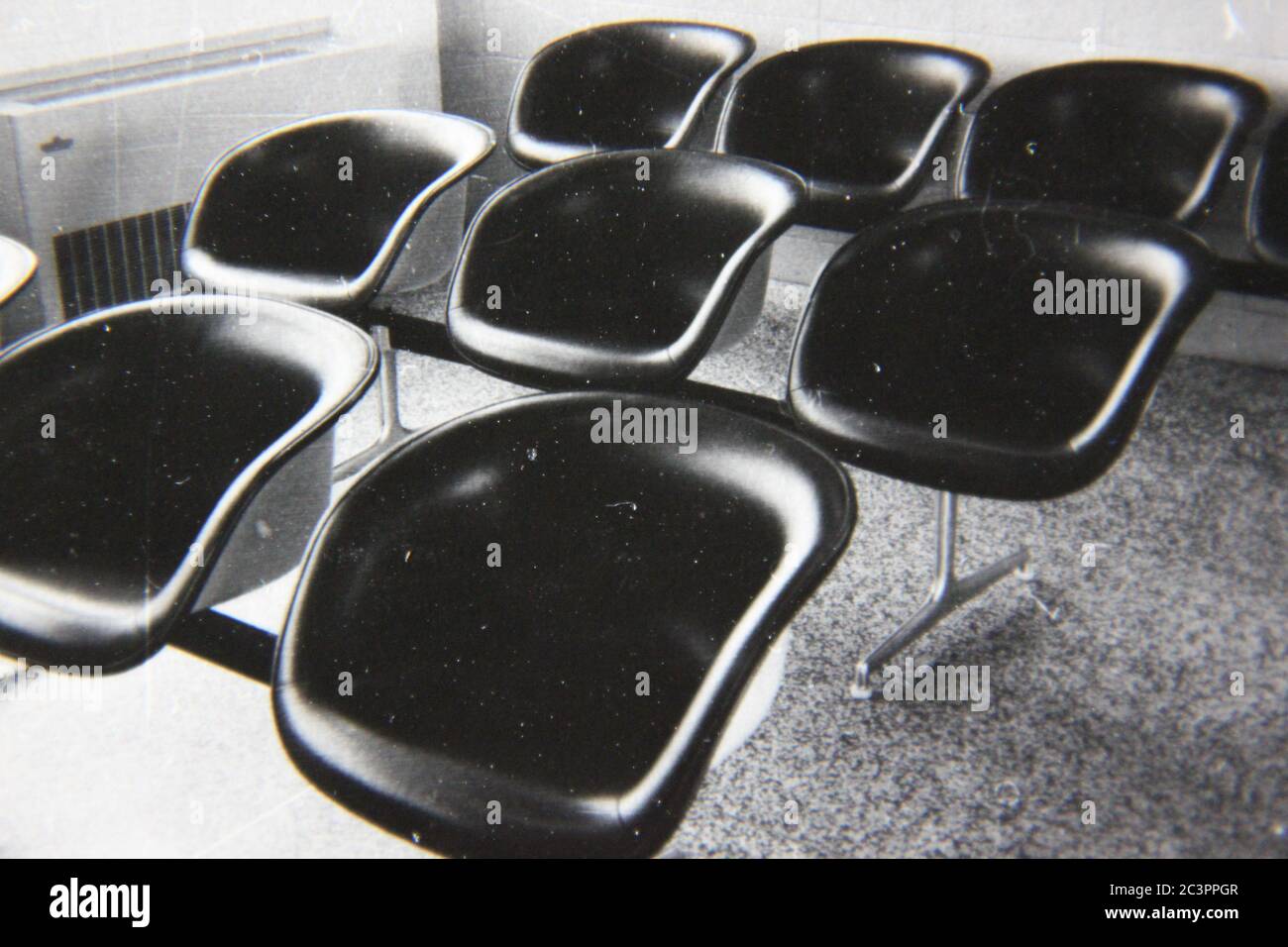 Fine 70s vintage black and white photography of minimalist empty ...