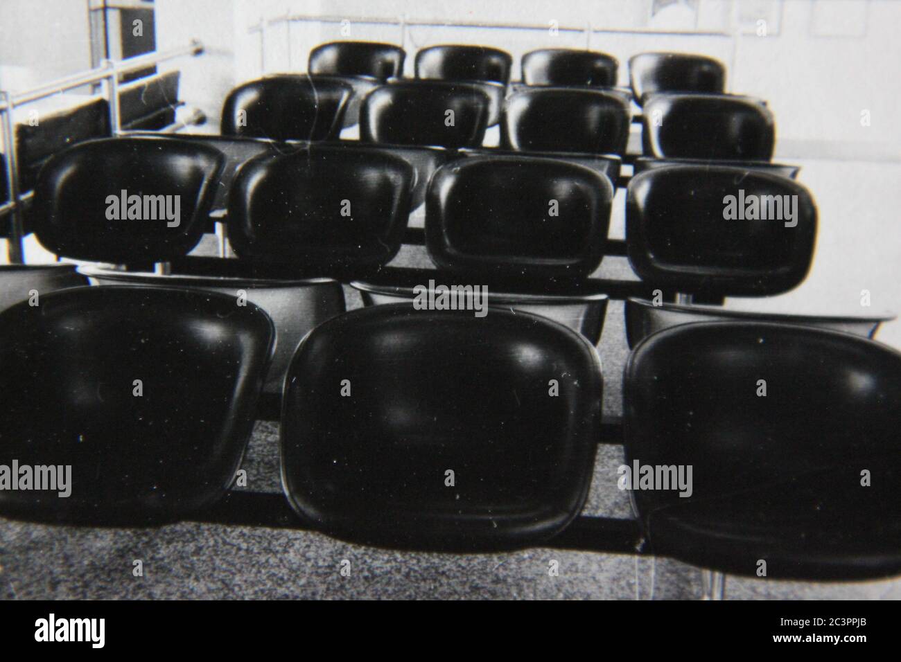 Fine 70s vintage black and white photography of minimalist empty ...