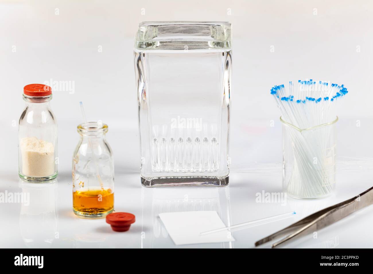 TLC equipments include, capillaries, silica gel, jar and compounds ...