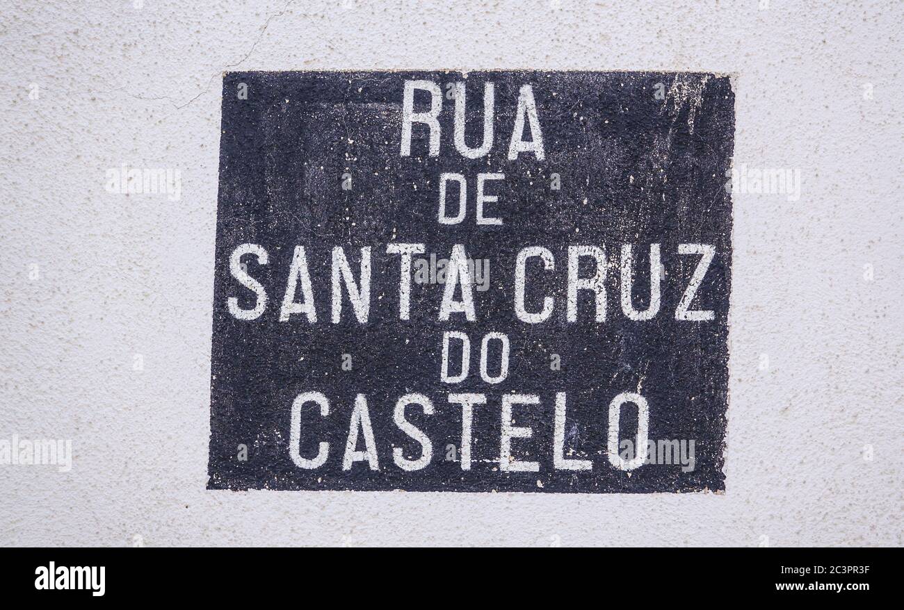 Old town lisbon sign hi-res stock photography and images - Alamy
