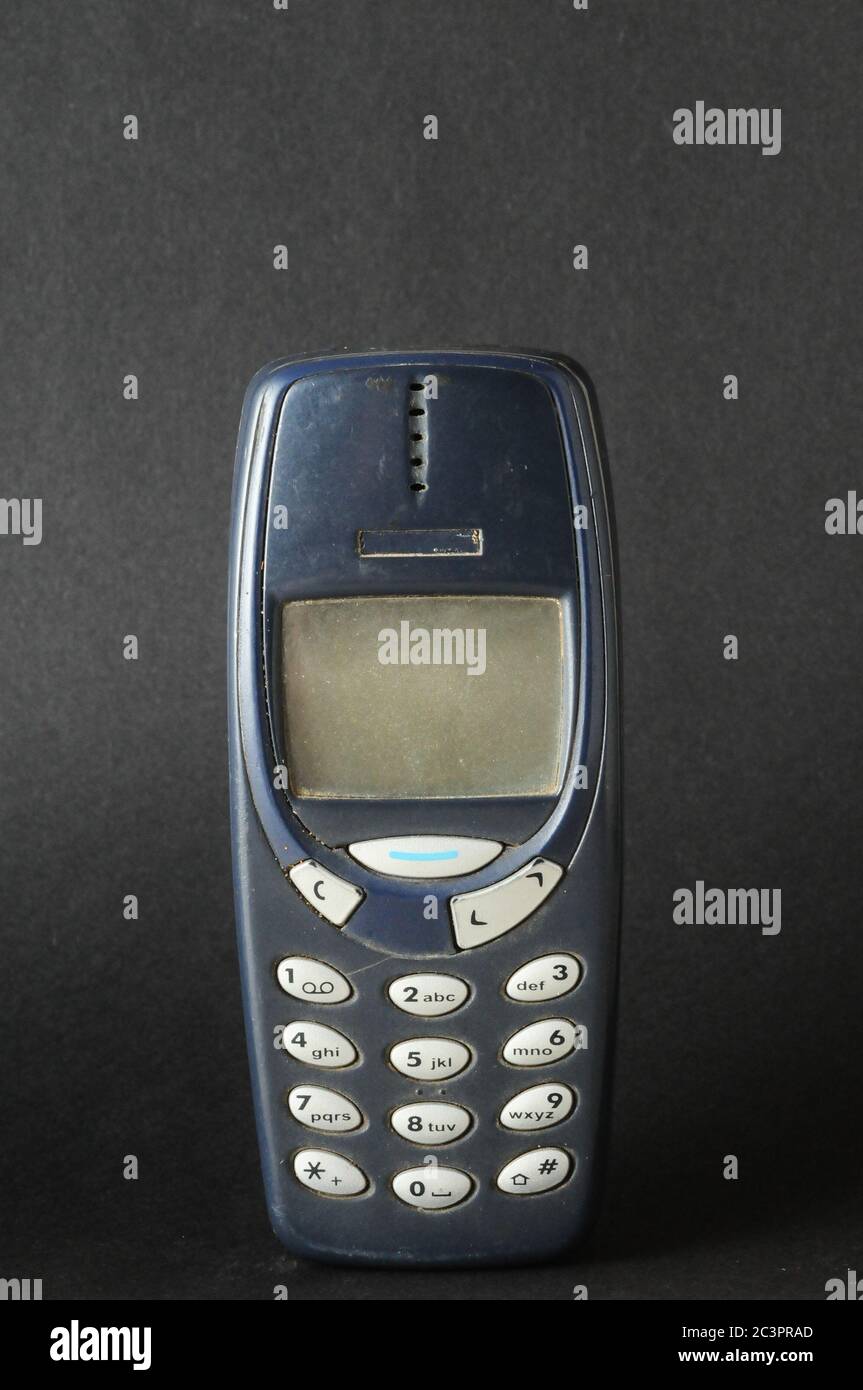 Modern but Old Vintage Rough Cell Phone Model Stock Photo - Alamy