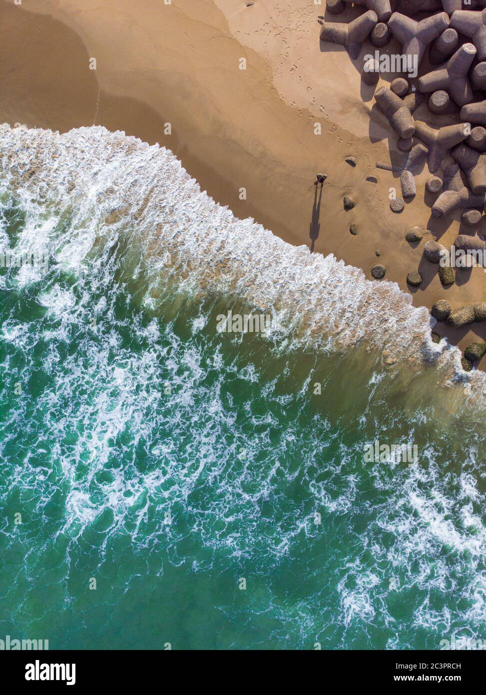 Aerial shot coastline against sky hi-res stock photography and images ...