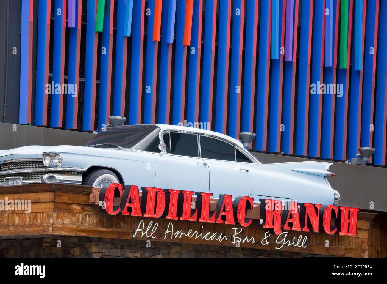 Cadillac Ranch Restaurant at Fountain Square,Cincinnati, Ohio, USA ...