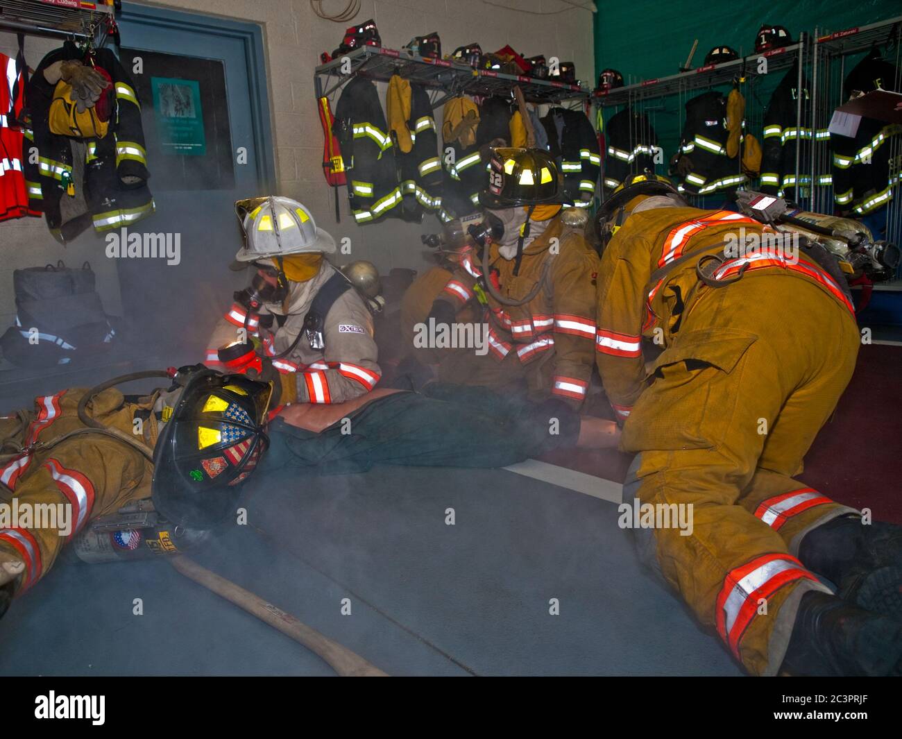 Fire drill evacuation hi-res stock photography and images - Alamy
