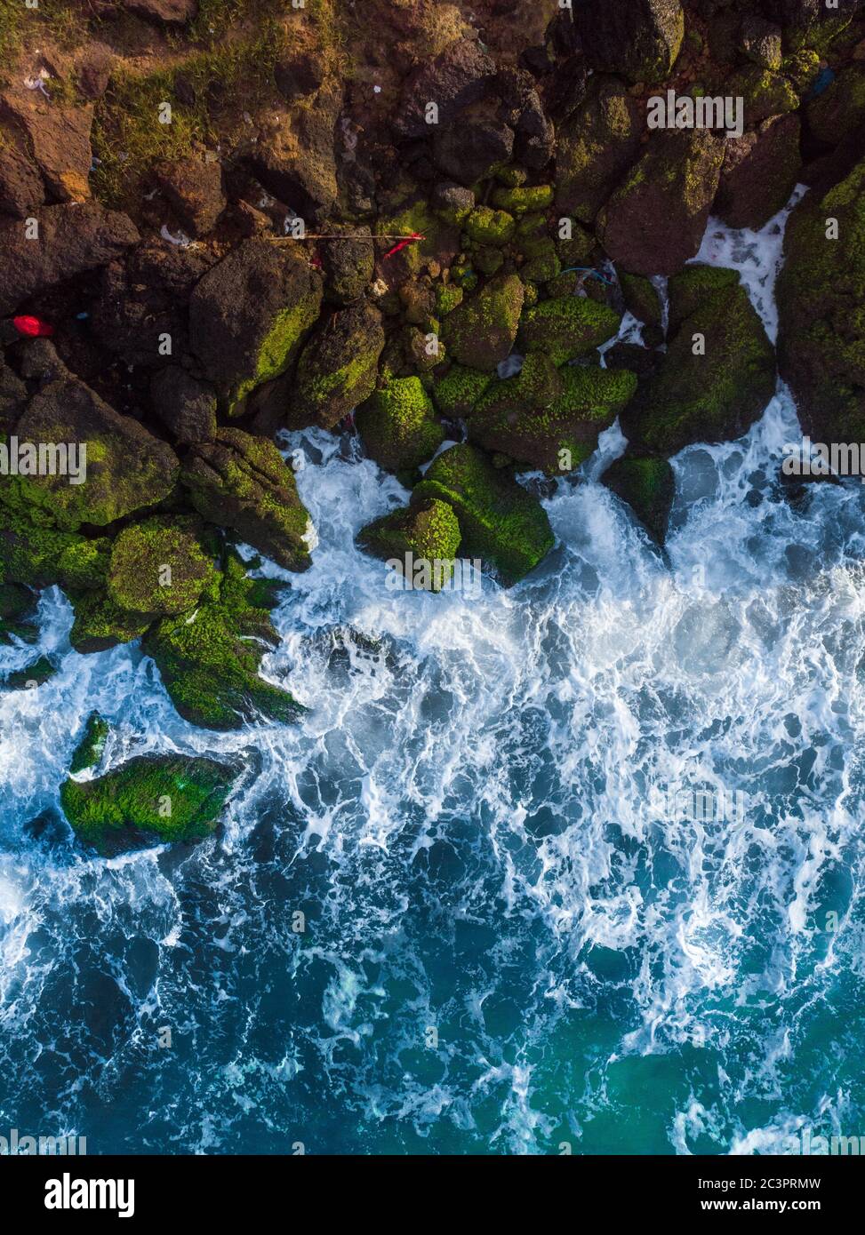 Aerial shot coastline against sky hi-res stock photography and images ...