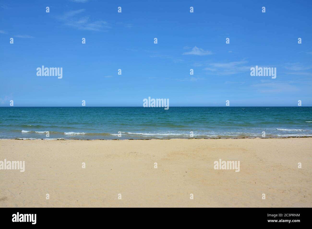 Sunny day blue sky landscape sun clear no clouds hi-res stock ...