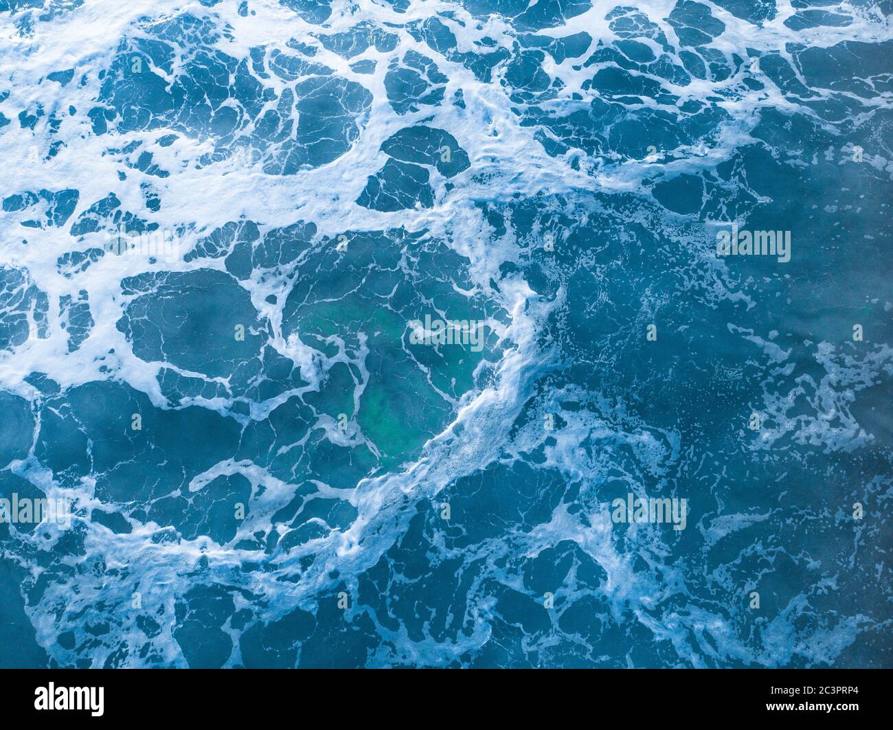 Overhead shot wavy sea hi-res stock photography and images - Alamy