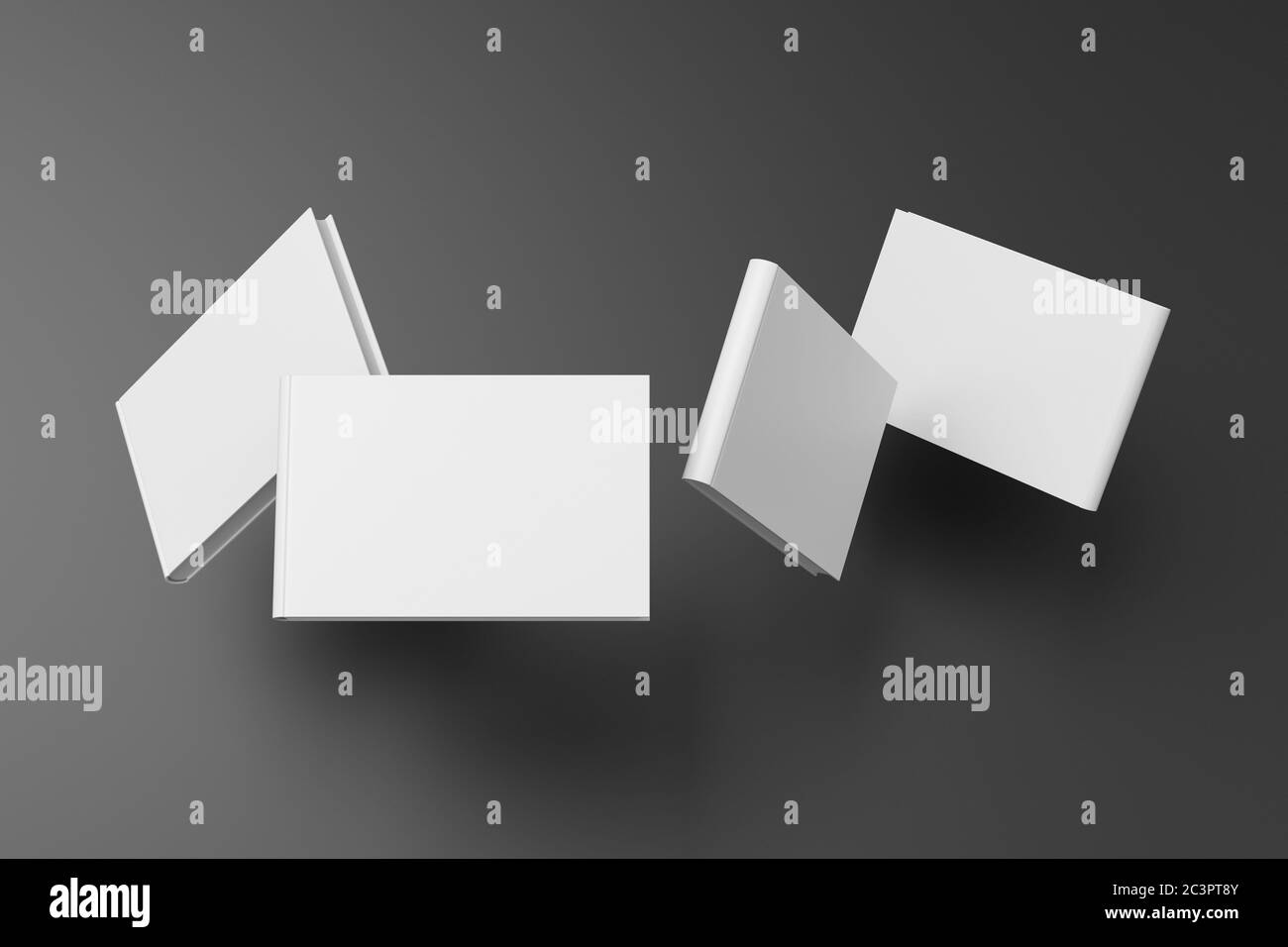 Blank Book Spine Black