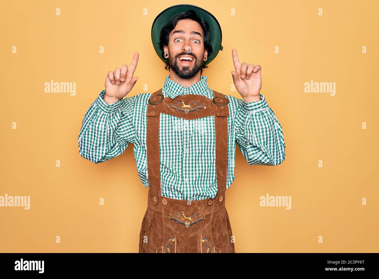 Young handsome man wearing tratidional german octoberfest custome for ...
