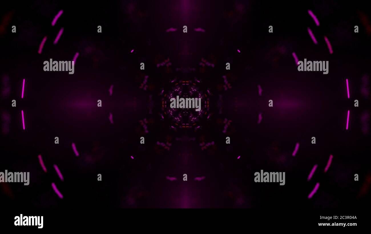 3D rendering illustration of a futuristic background with abstract ...