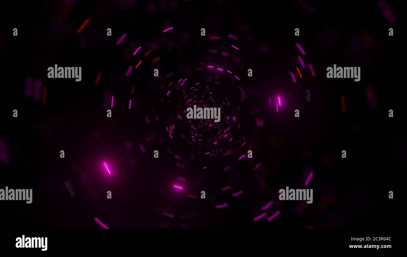 3D rendering illustration of a futuristic background with abstract ...