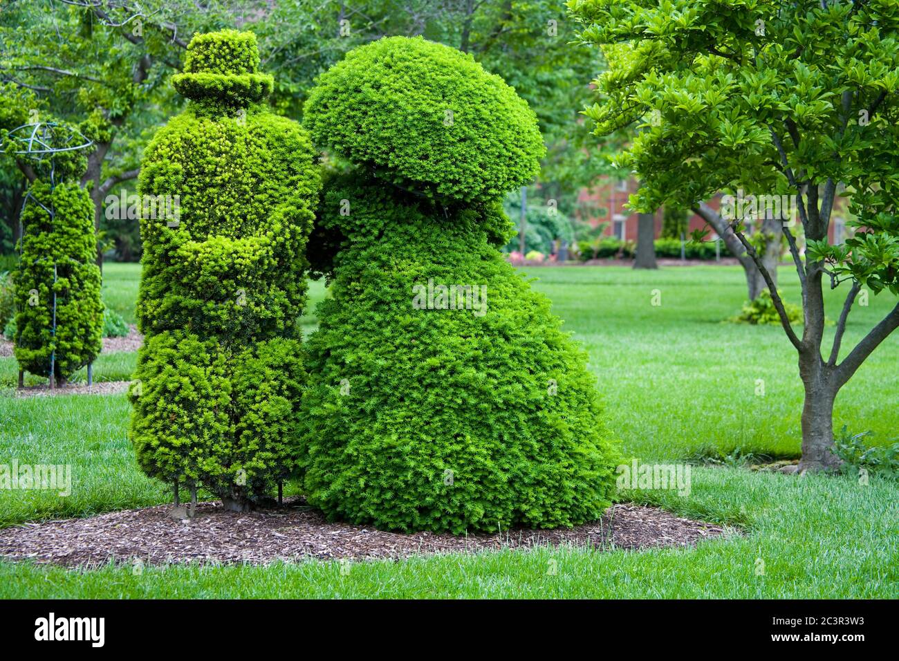 Topiary Garden in Deaf School Park,Columbus,Ohio,USA Stock Photo - Alamy