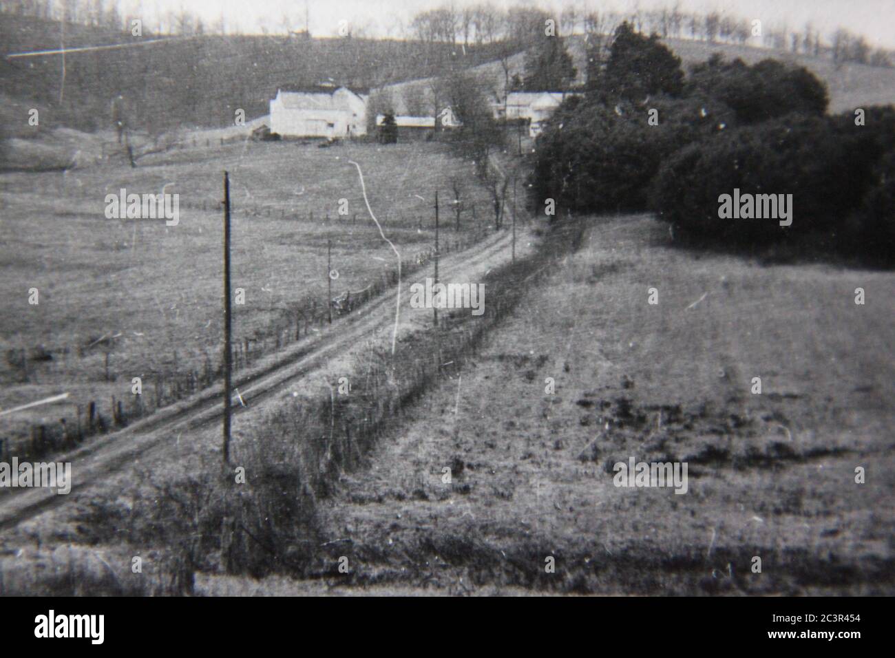 Fine 70s vintage black and white photography of train tracks rolling ...