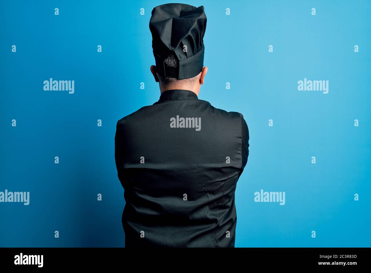 Arms behind back back view chef hi-res stock photography and images - Alamy