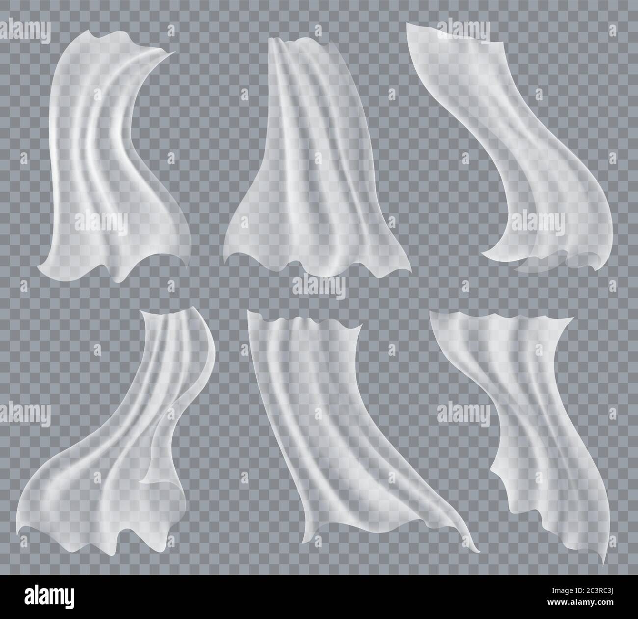 Fluttering white cloth vector Stock Vector Images - Alamy