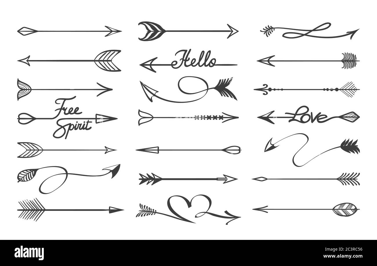 Curved Arrows Clip Art