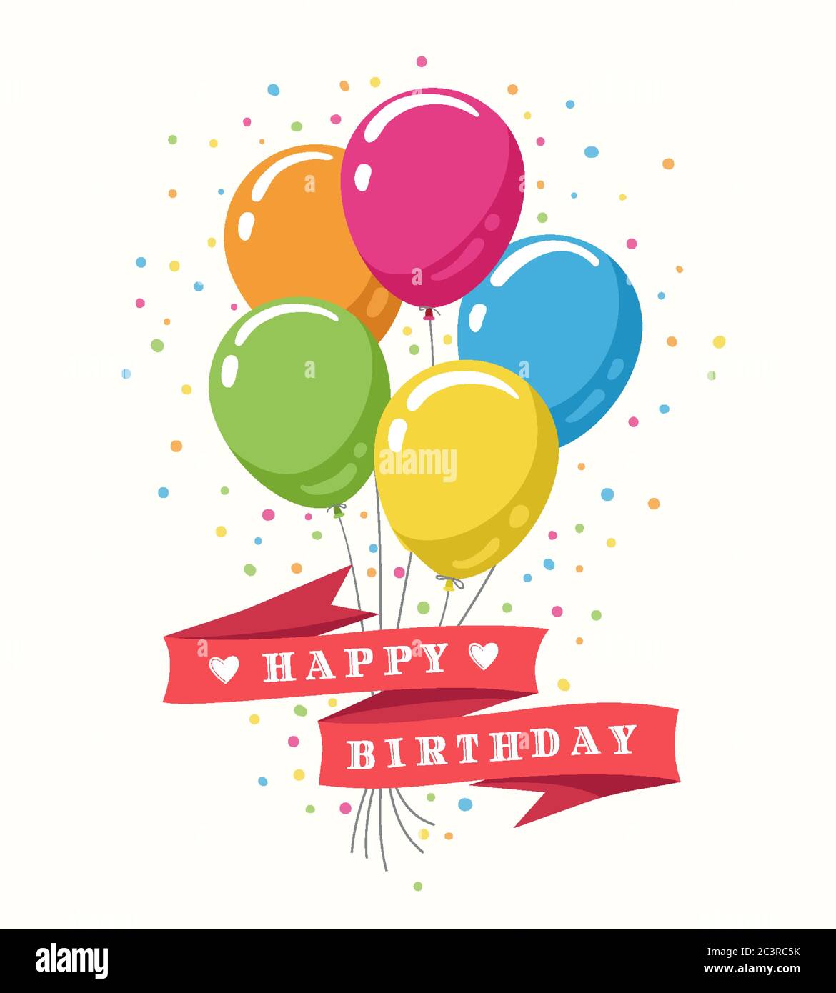 Retro Happy Birthday poster Stock Vector Image & Art - Alamy