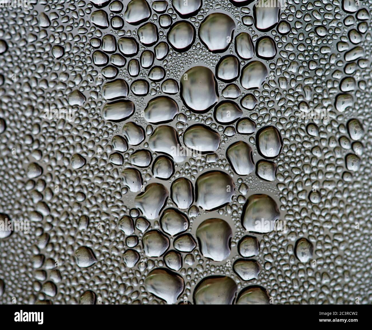 Lots of water drops on the glass Stock Photo - Alamy