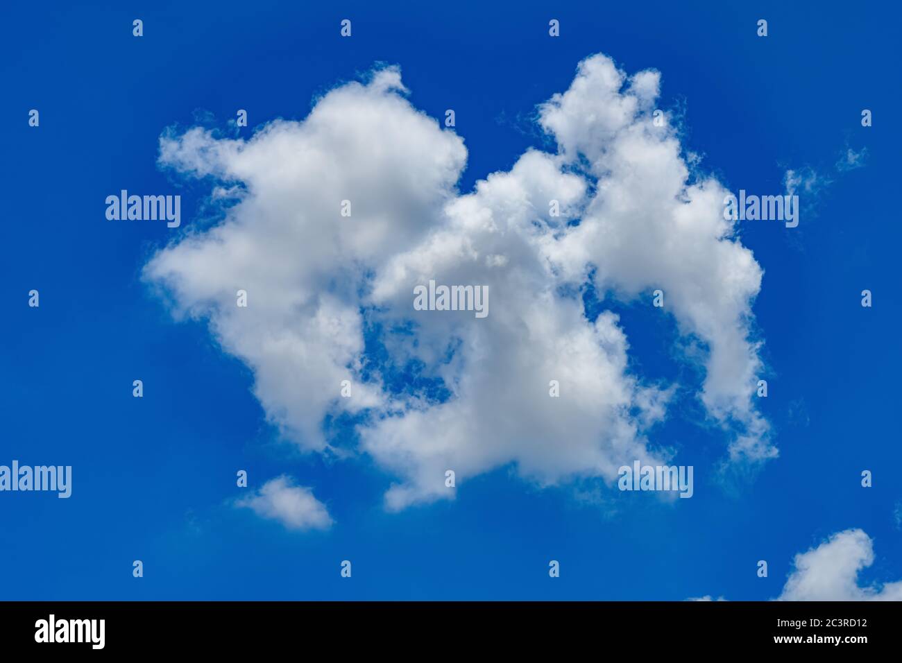 beautiful blue sky with white clouds in the noon time horizontal ...