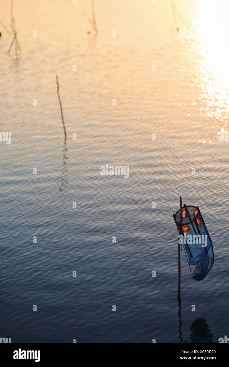 Net traps sky sun hi-res stock photography and images - Alamy