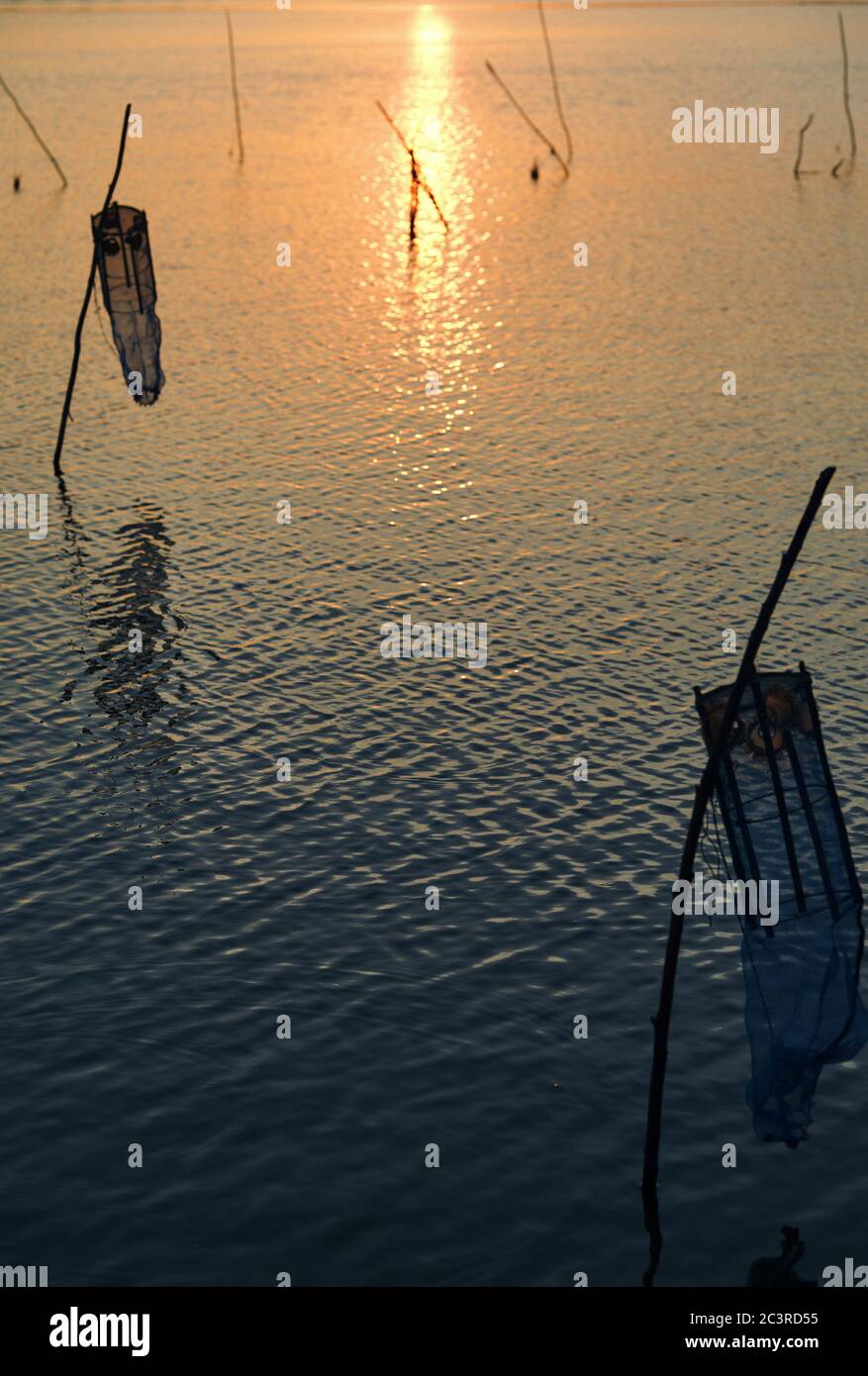 Traps of the fishing Stock Photo - Alamy