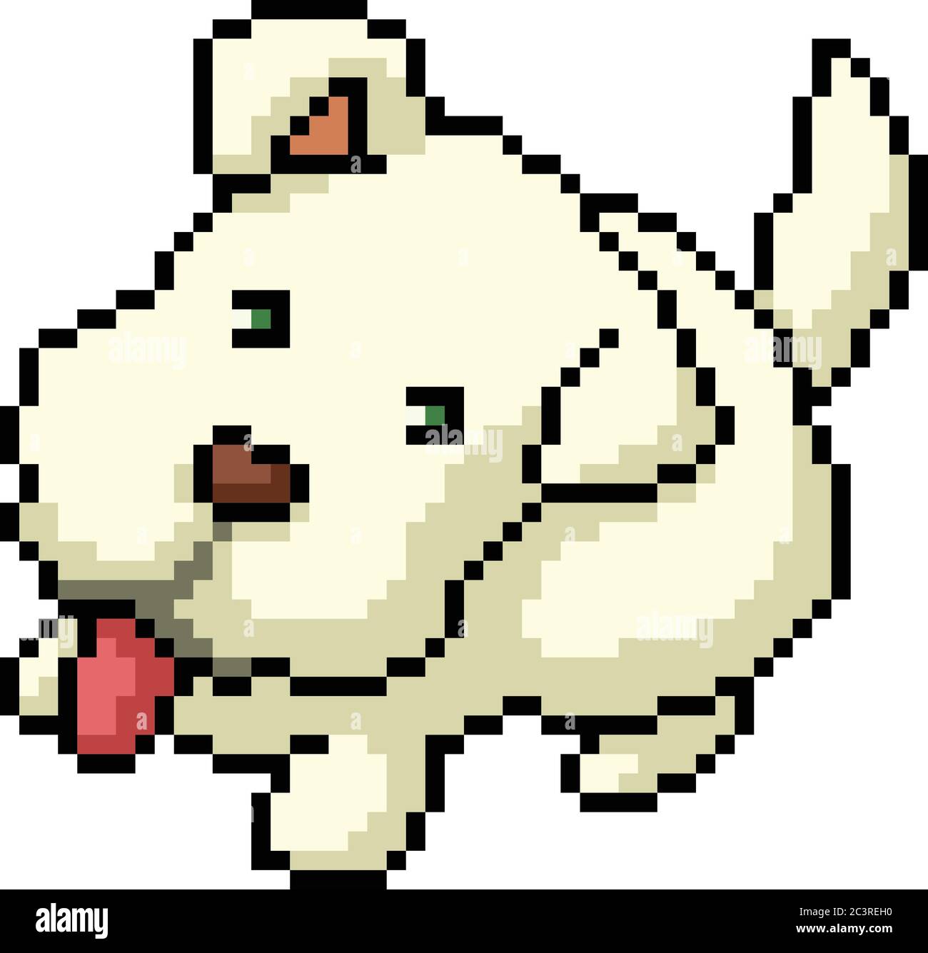 8 bit dog Stock Vector Images - Alamy