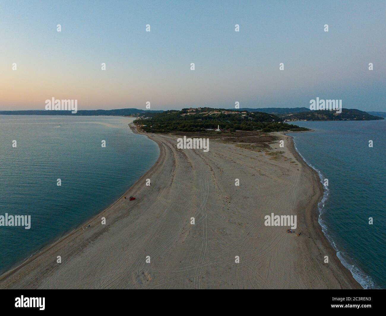 Aerial view of the sandy island at the sea Stock Photo - Alamy