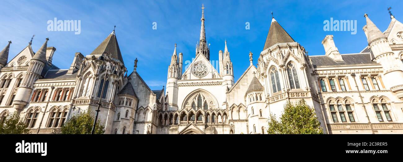 Royal Courts of Justice in London England. United Kingdom Stock Photo ...