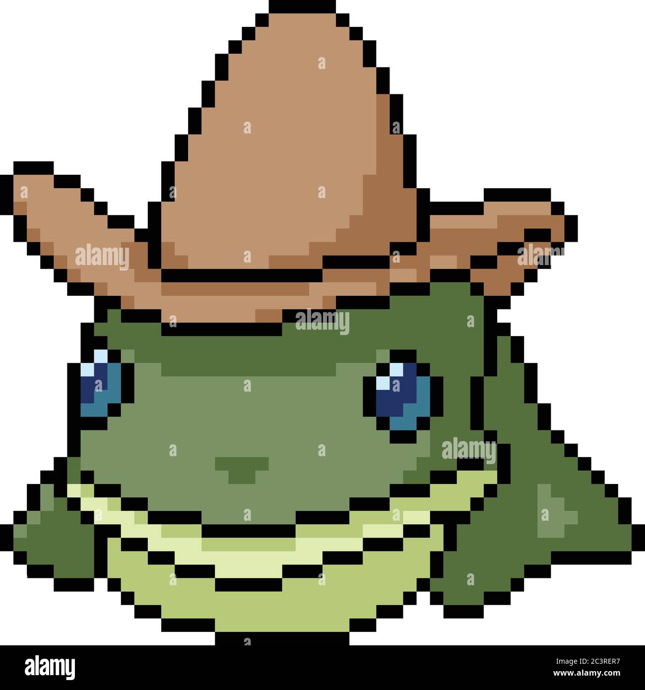 Pixel frog Stock Vector Images - Alamy