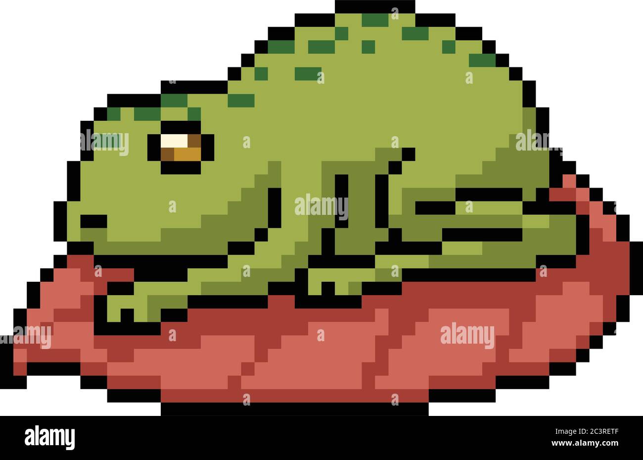 vector pixel art toad isolated cartoon Stock Vector Image & Art - Alamy