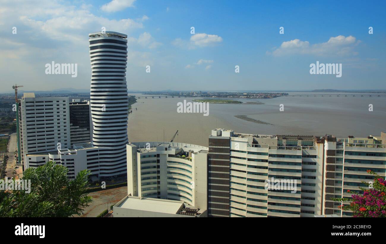Guayaquil, Guayas / Ecuador - September 4 2016: View of the modern area ...