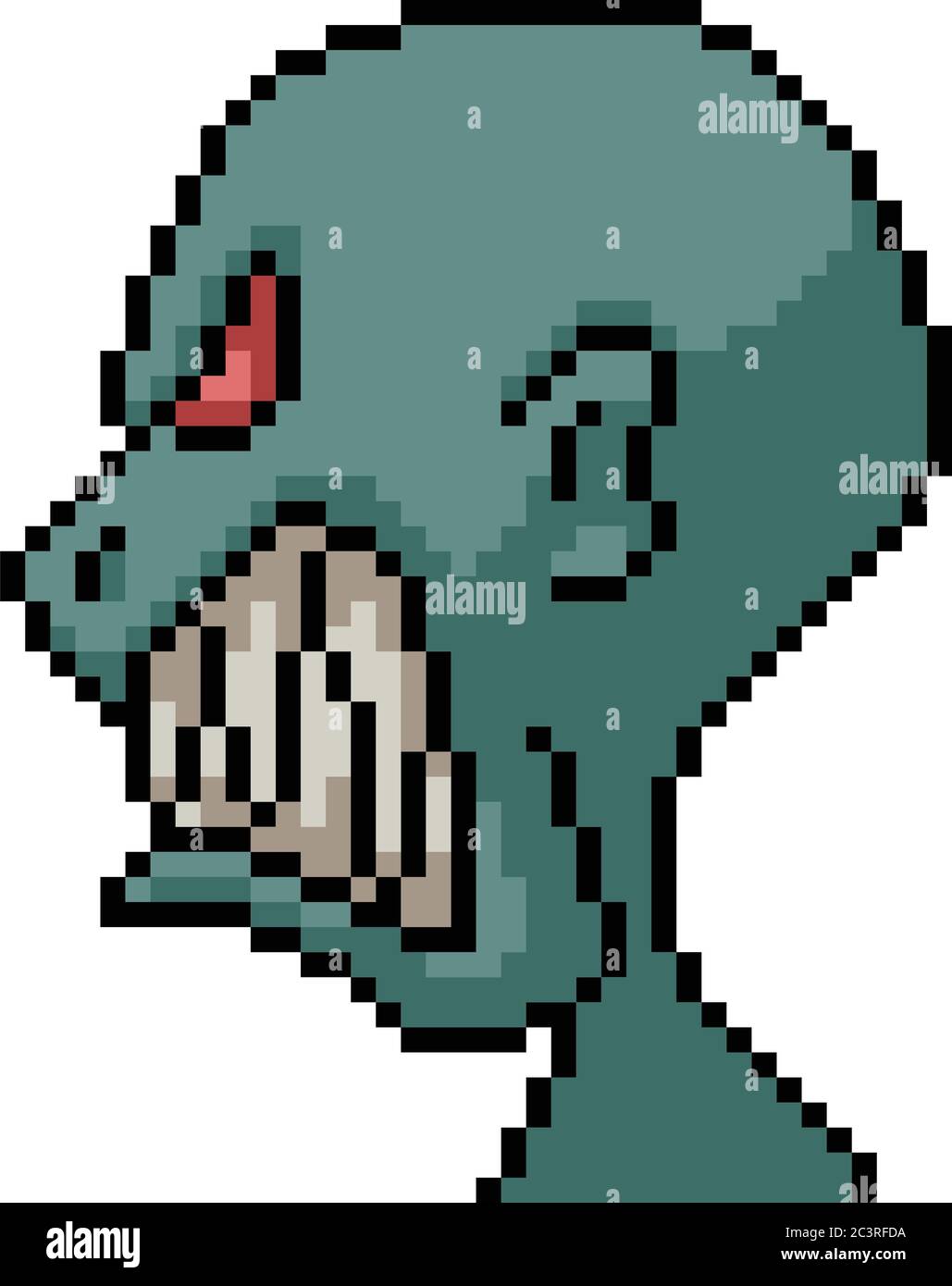 Pixel alien Stock Vector Images - Alamy