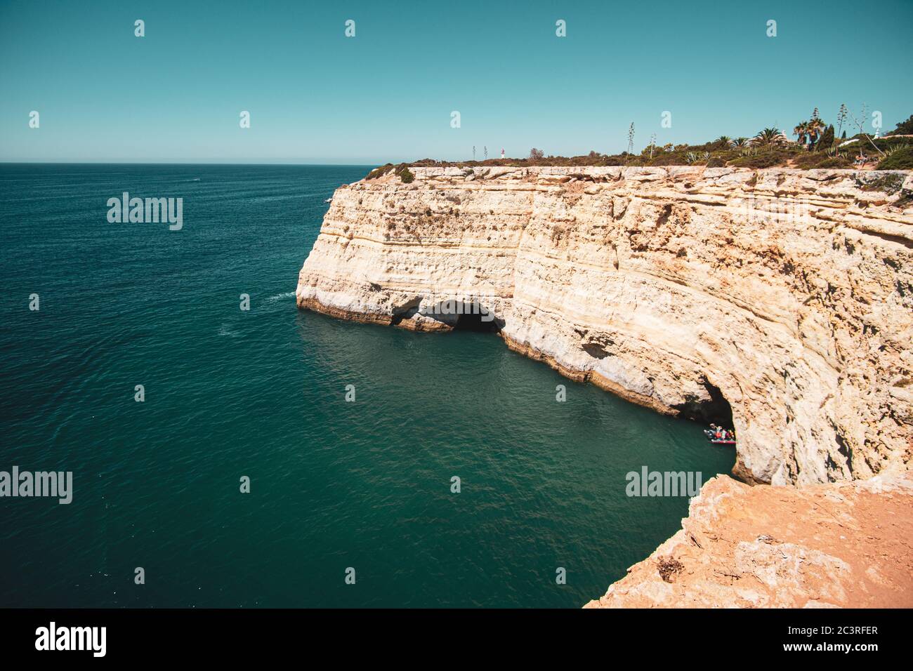Aerial view of the sea and the cliffs Stock Photo - Alamy