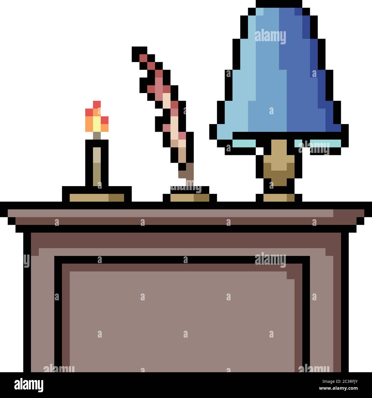 Feather lamp Stock Vector Images - Alamy