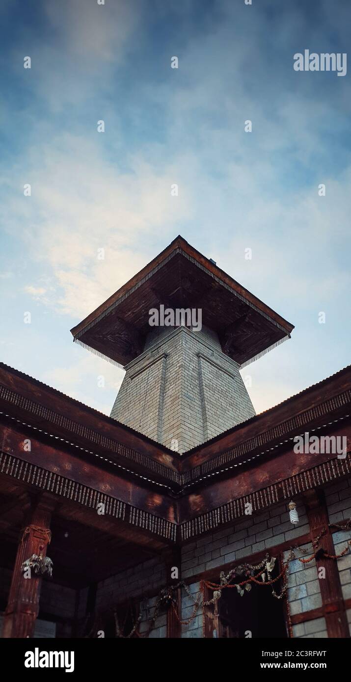 Vertical closeup shot of Manu Temple - a famous Hindu Temple in Manali ...